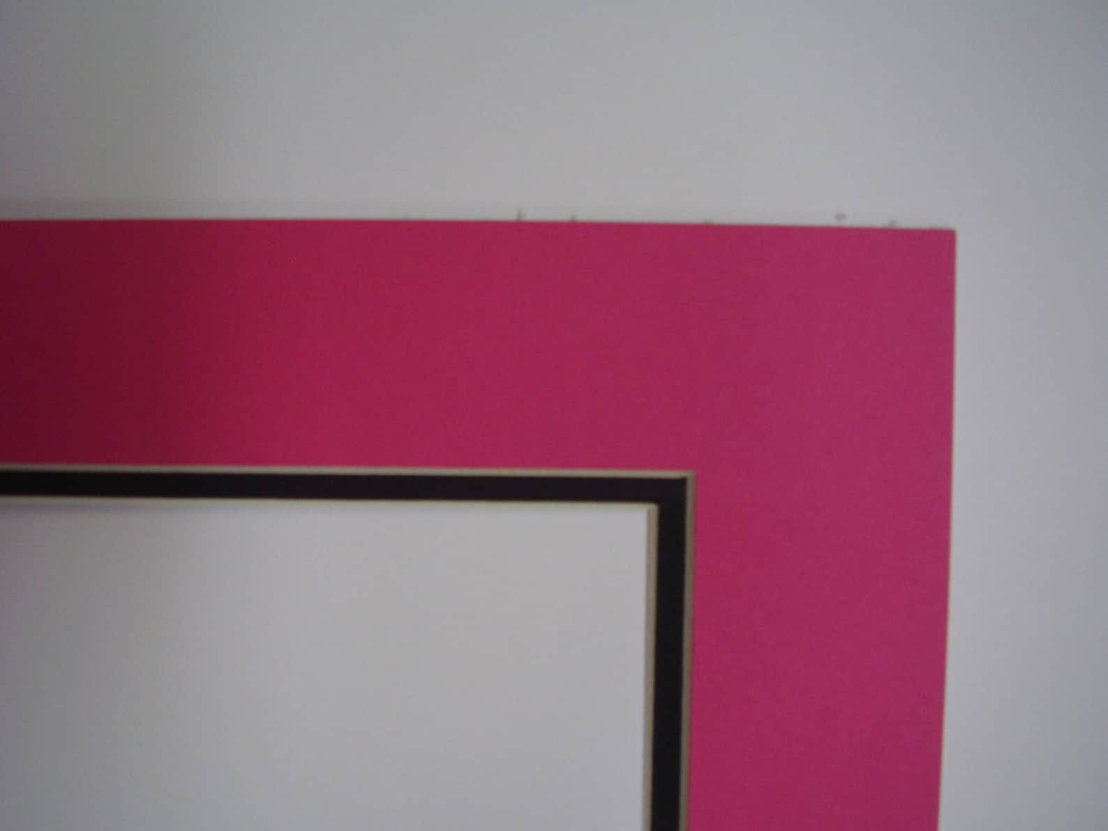 Picture Framing Mat Hot Pink With Black Liner 8x10 for 5x7 or - Etsy
