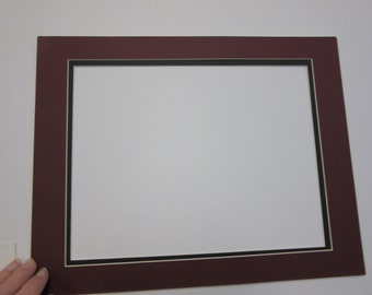 Red Sky Suede Picture Frame Mat White Core Available in Multiple Sizes ...