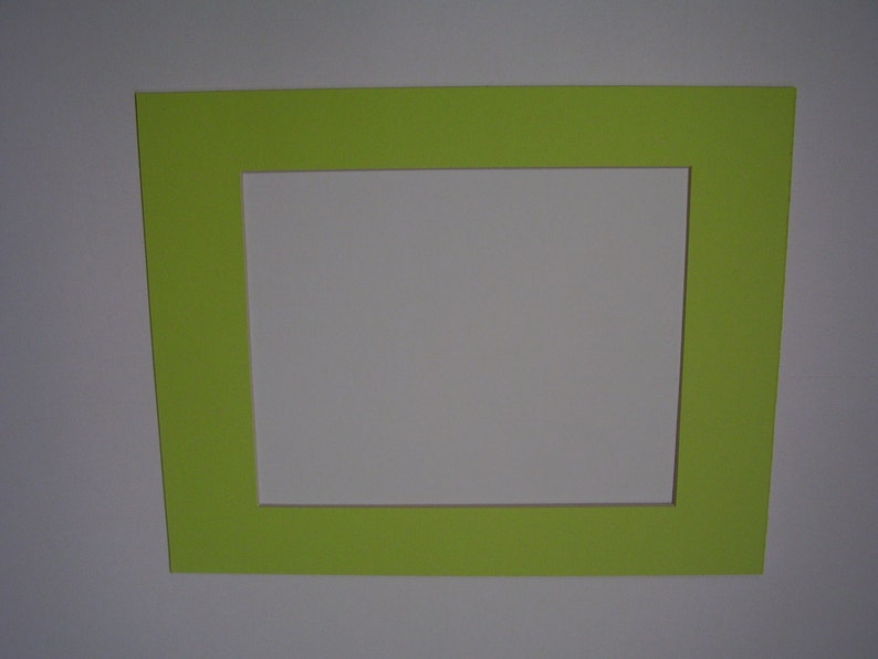 Picture Framing Mat Lime Green 11x14 for 8x10 Photo or Art - Etsy
