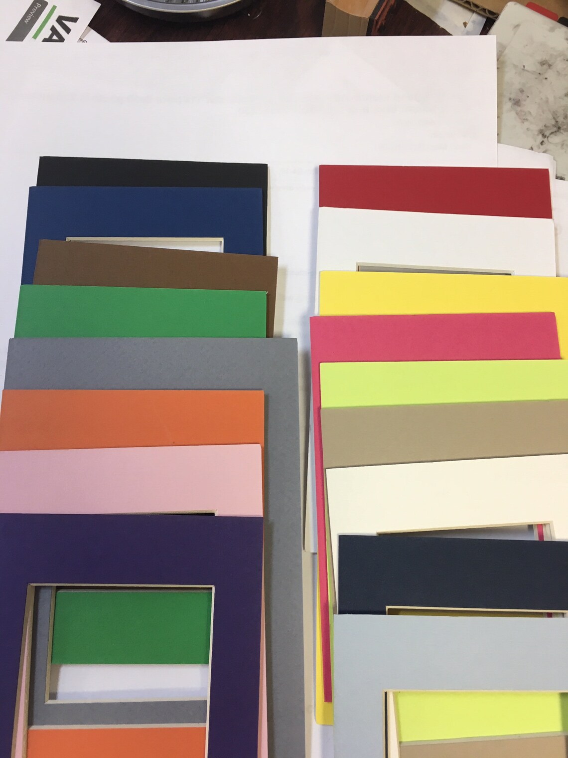 Picture Framing Mat CHOICE of Colors 11x14 for 8x10 Photo or - Etsy