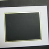 Picture Frame Mat White and Black Mats With Black Core 14x14 With 11 ...