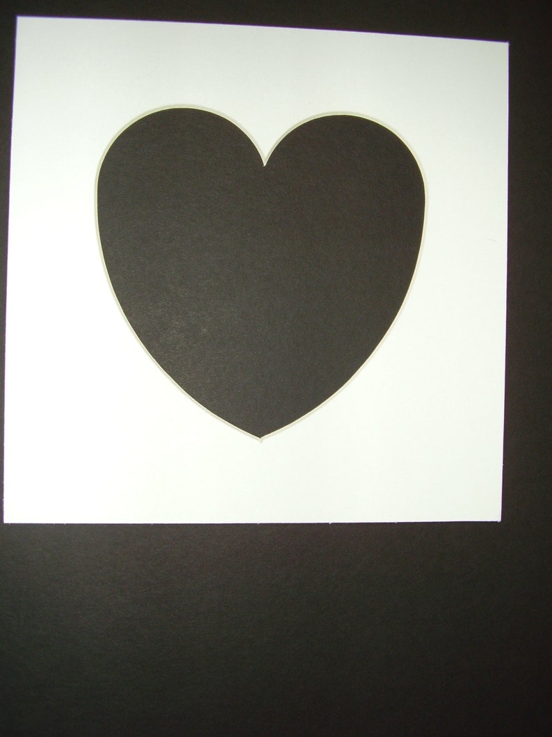 Picture Frame Mat White 10x10 With Heart Cutout for 4x6 Photo - Etsy