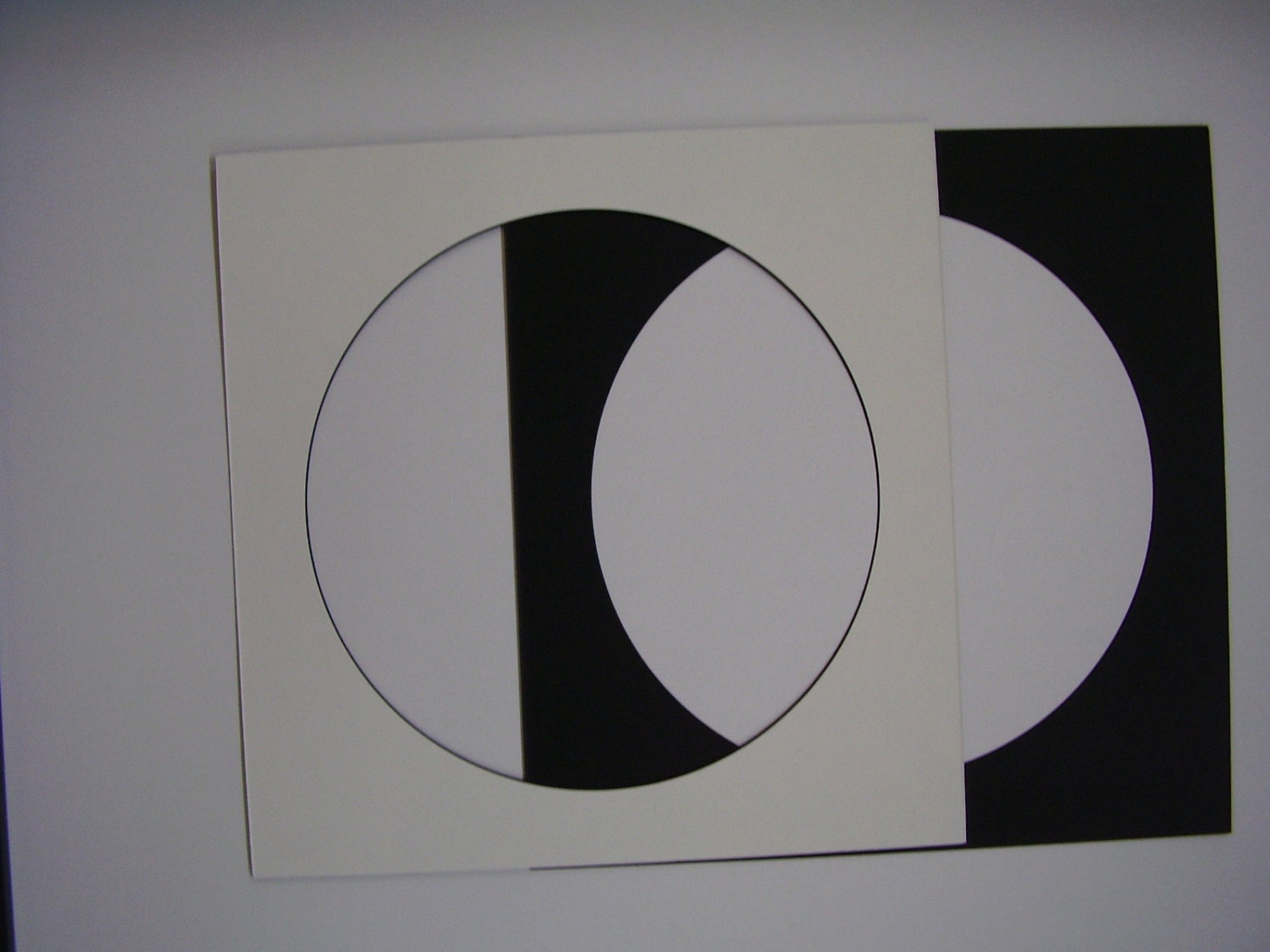 Picture Frame Mat White and Black Mats With Black Core 14x14 - Etsy