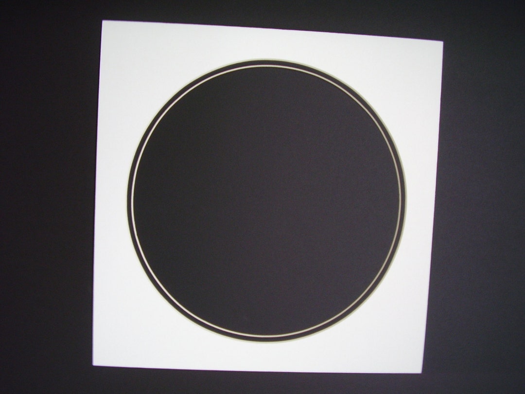 Picture Framing Mats Steel Blue With Navy Blue 14x14 With 11" Round ...