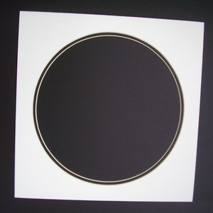 Picture Framing Mats Steel Blue With Navy Blue 14x14 With 11" Round ...