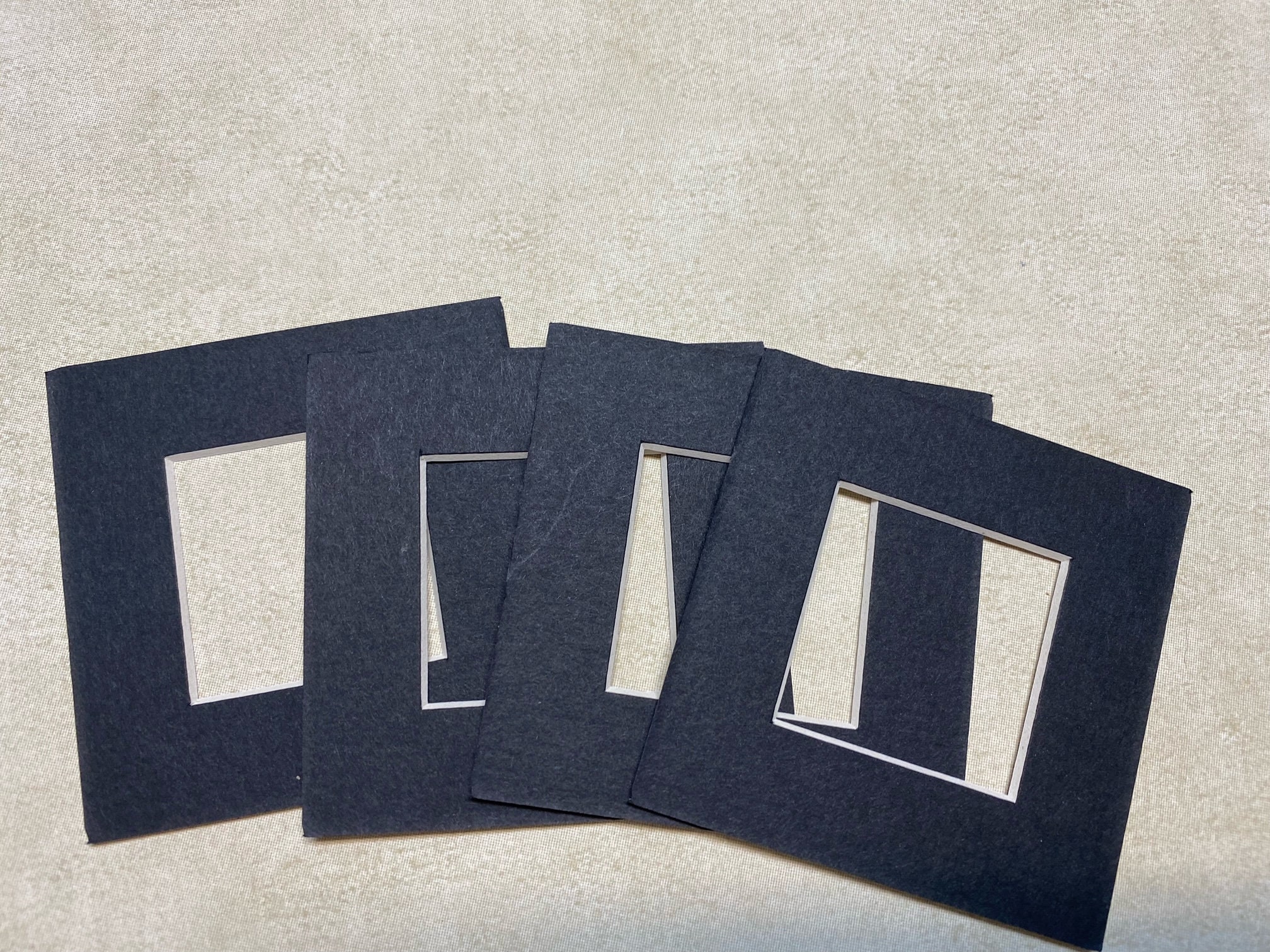 Picture Frame Mats Mini 3x3 With 3 Different Size Openings Choose Color ...