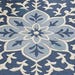 Hand-tufted Wool Mandala Rug, Round Blue Floral Medallion Home Decor - Etsy