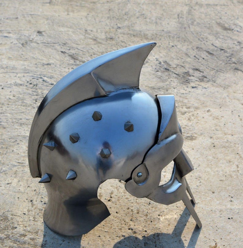 Greek Gladiator Helmet – Maximus Decimus Meridius-inspired Role-play ...
