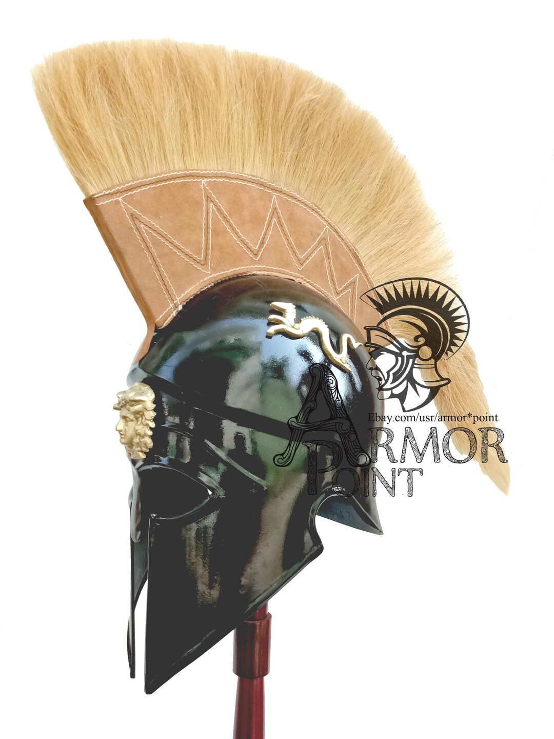 Medieval Greek Corinthian Helmet Knight 18GA SCA LARP Re-enactment ...