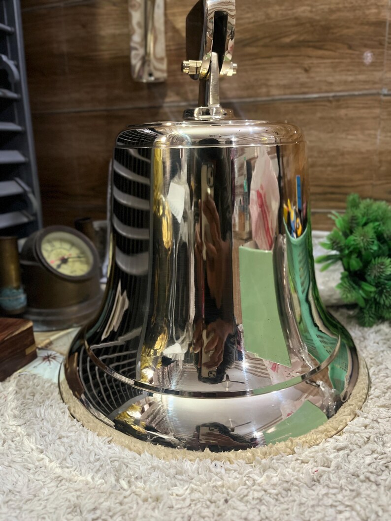 Personalized Nautical 18" Big Hanging Door Bell,brass Ship Bell,with ...