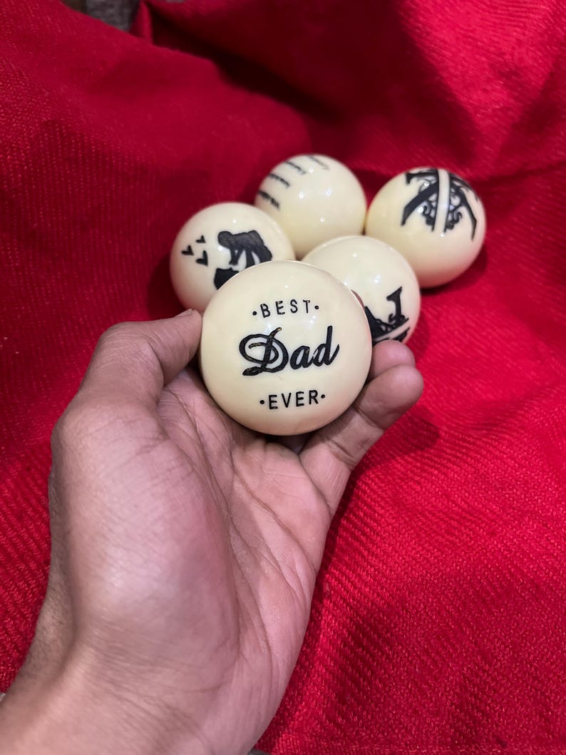 Engraved Cue Ball - Custom Pool,personalized Billiard Cue Ball,gift for ...