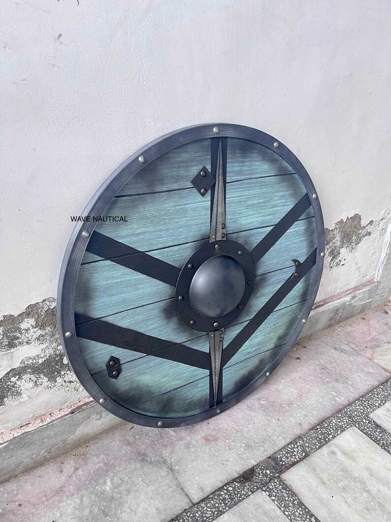 Medieval Viking Shield– Wooden Shield, Battle Ready Viking Shield ...