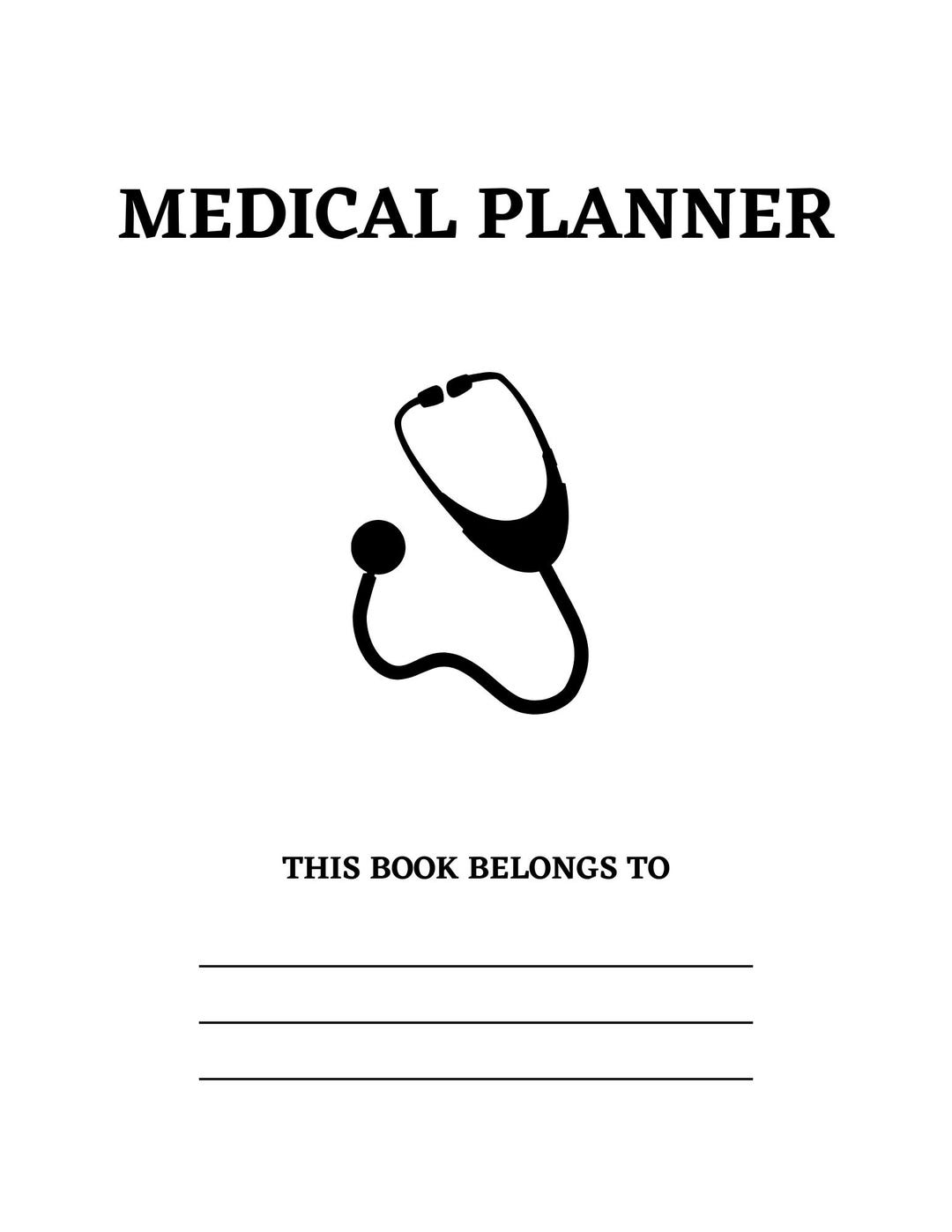 Medical Planner | Printable Health Organizer PDF | Doctor Visits, Medications, Symptoms ...