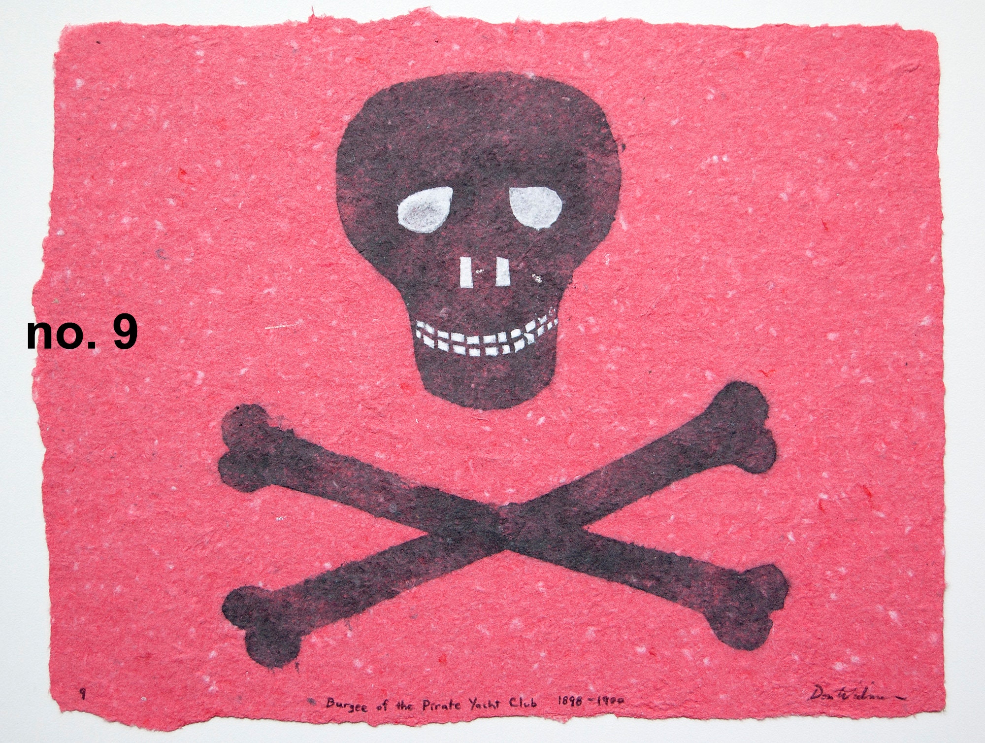 Burgee of the Pirate Yacht Club 1898-1900, Nautical Sledge Flag ...