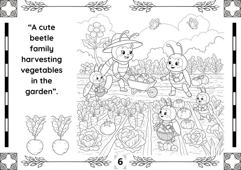 Insect Coloring Pages: Nature Activity for Kids (PDF & PNG Download A4 ...