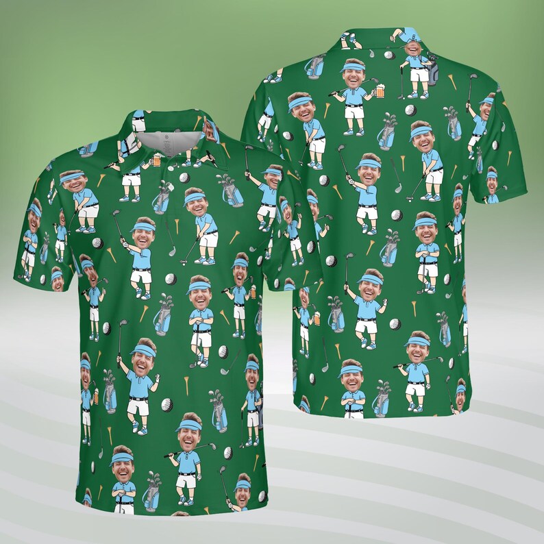Funny Custom Face Polo Shirt, Summer Tournament Men Women Kid ...