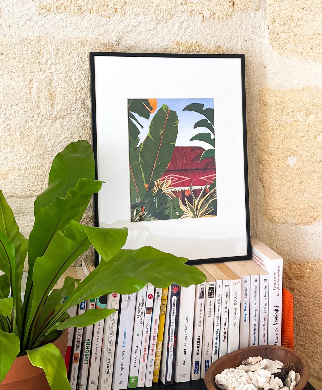 Reunion Island Poster - Creole Poster, Banana Trees, Palm Trees ...