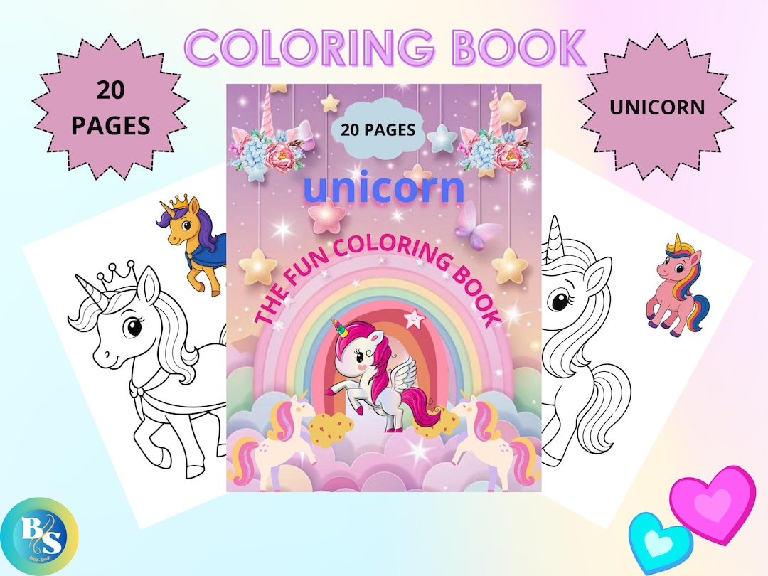 Coloring Pages for Kids – Unicorn Coloring Book Printable – Coloring ...