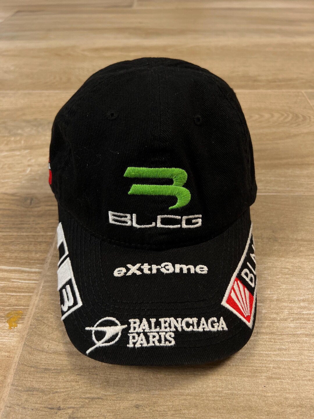 Balenciaga BLCG Xtreme Logo Cap Black - Etsy