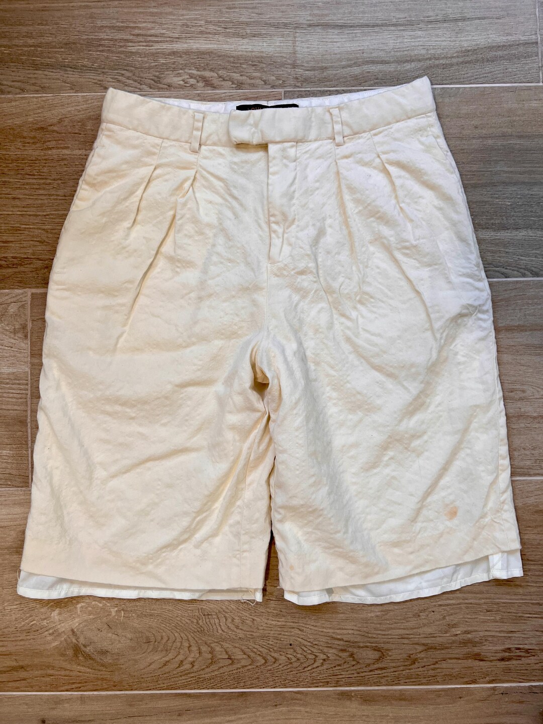 Louis Vuttion Baggy Jorts Cream White - Etsy