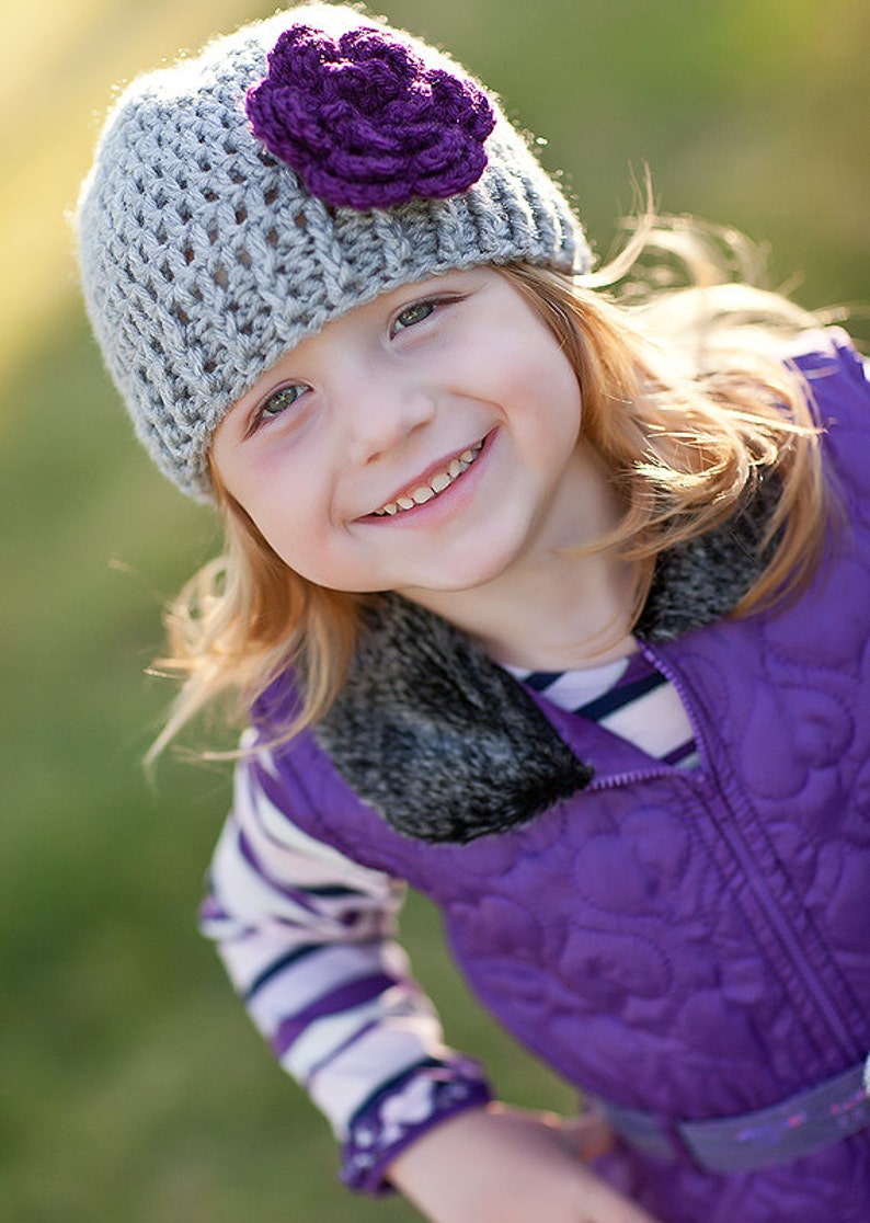 Girls Winter Hat / Crochet Baby Hat / Girls Hat / Crochet | Etsy