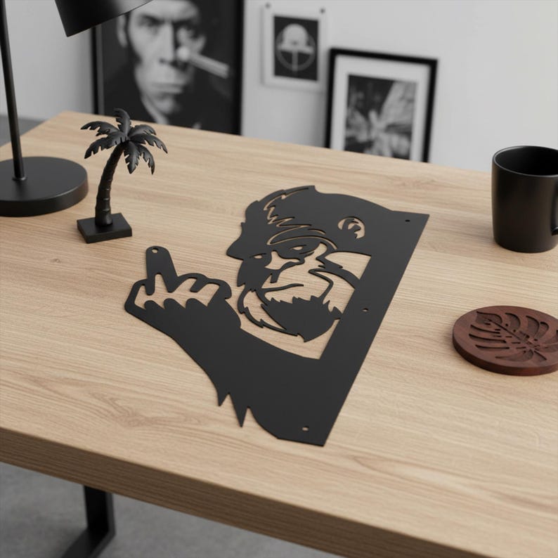 Bigfoot Middle Finger Sign, Playful yet Rude Outdoor Decor, Sassy ...