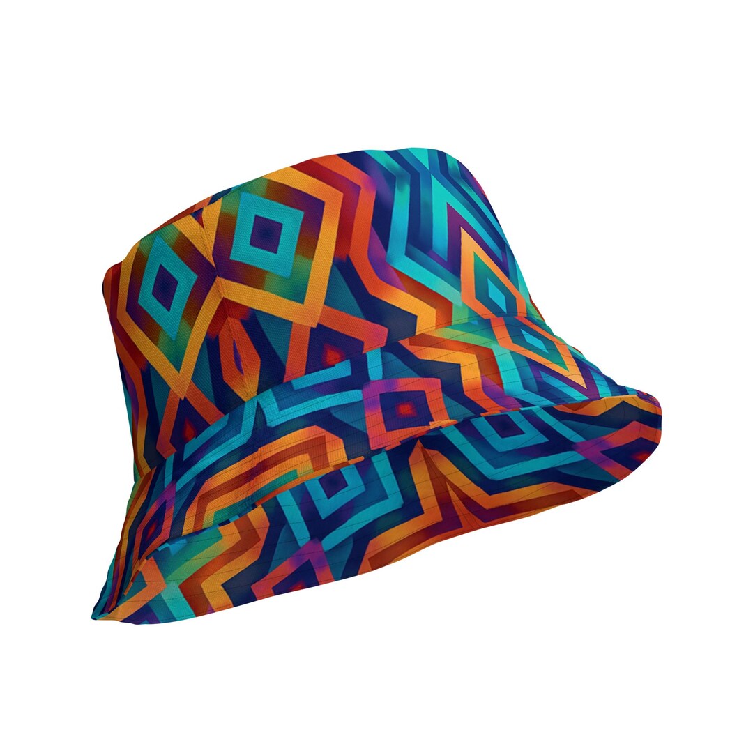 Optic Pulse - Trippy Bucket Hat Mit Tiefenwirkung - Etsy