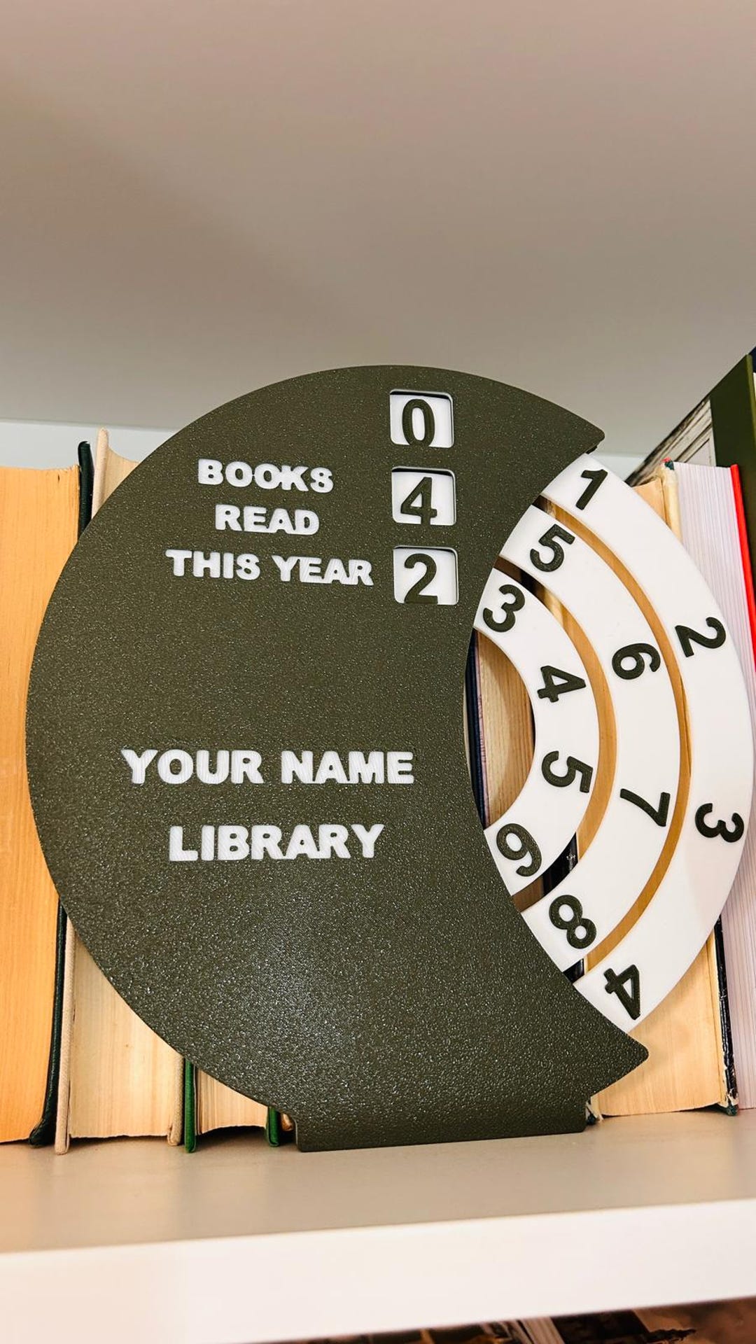 Personalized Book Counter "menuo" – Track Your Reading Year in Style ...