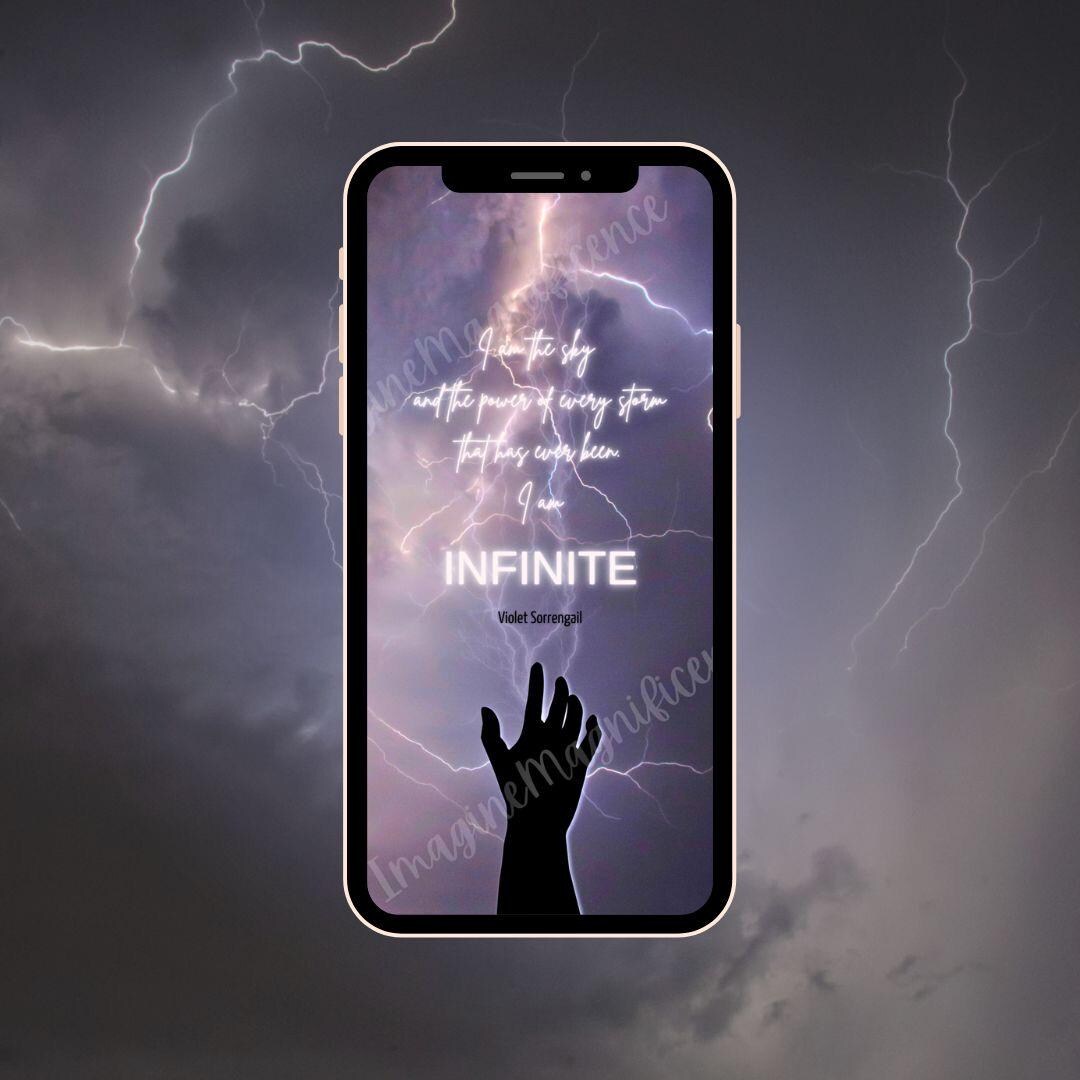 Violet Infinite Phone Wallpaper - Etsy