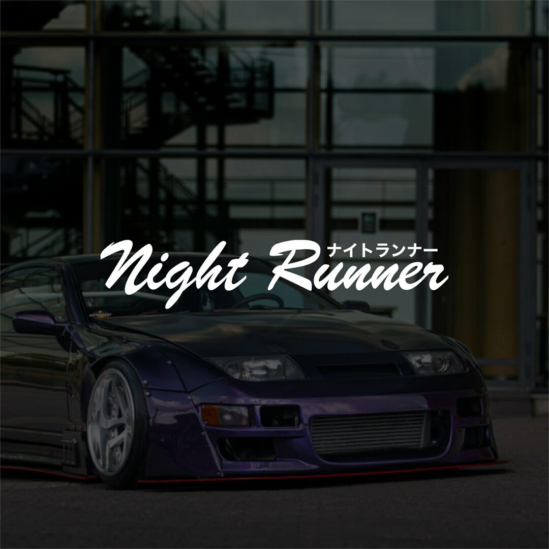 Night Runner Vinyl Sticker Decal JDM Car Window Sticker - Etsy Australia