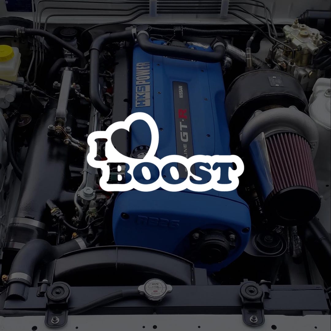 I Love BOOST Sticker VINYL Decal JDM Turbo - Etsy