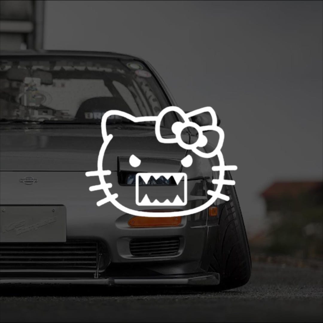 DOMO Hello Kitty Vinyl Decal Sticker JDM - Etsy