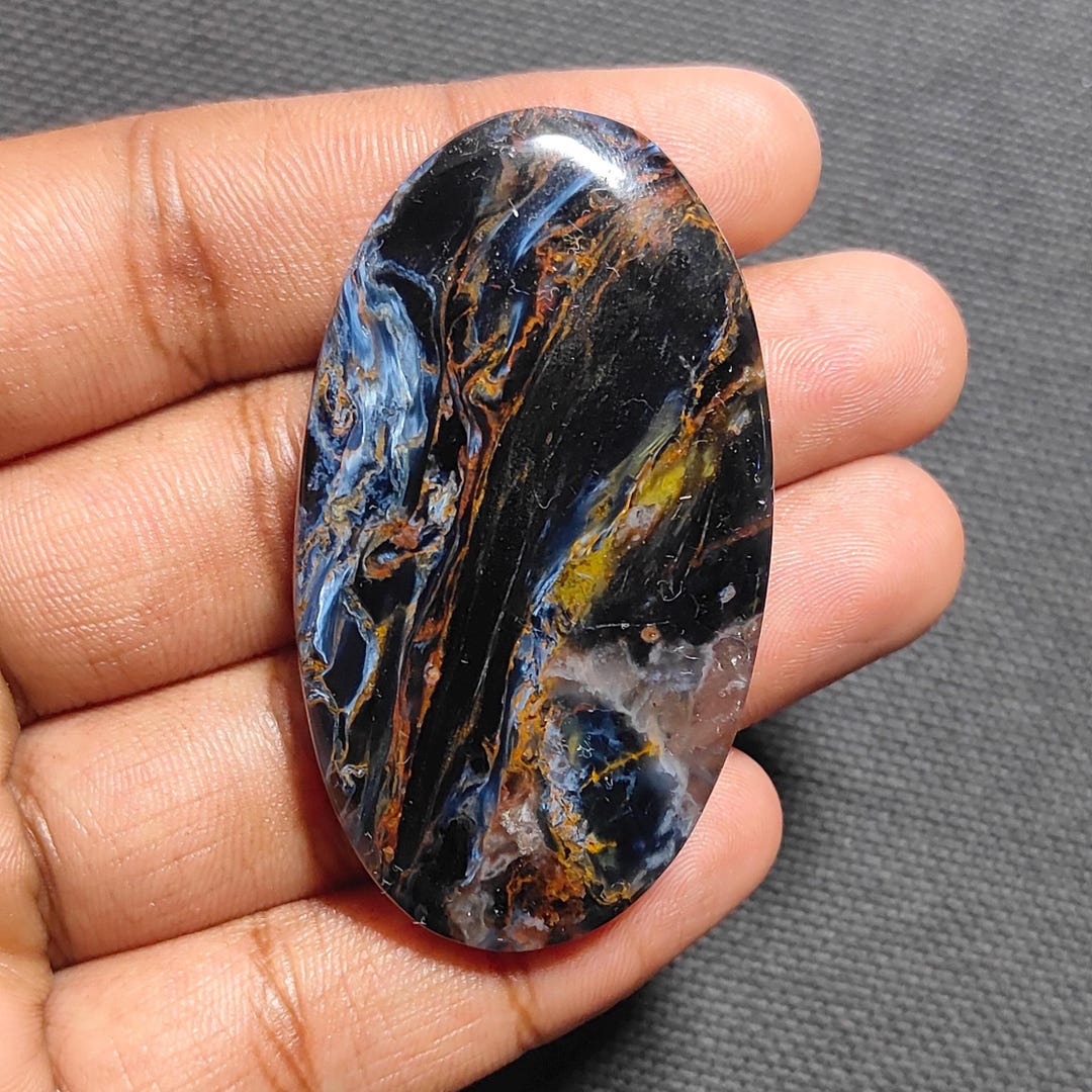 Natural Blue Fire Pietersite Oval Shape Pietersite Cabochon Loose ...