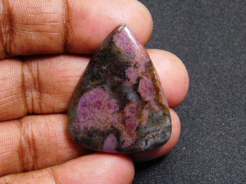 Tugtupite Stone Natural | Pink Tugtupite Cabochon Stone | Top Quality ...