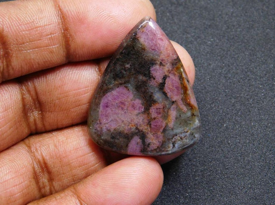 Tugtupite Stone Natural | Pink Tugtupite Cabochon Stone | Top Quality ...