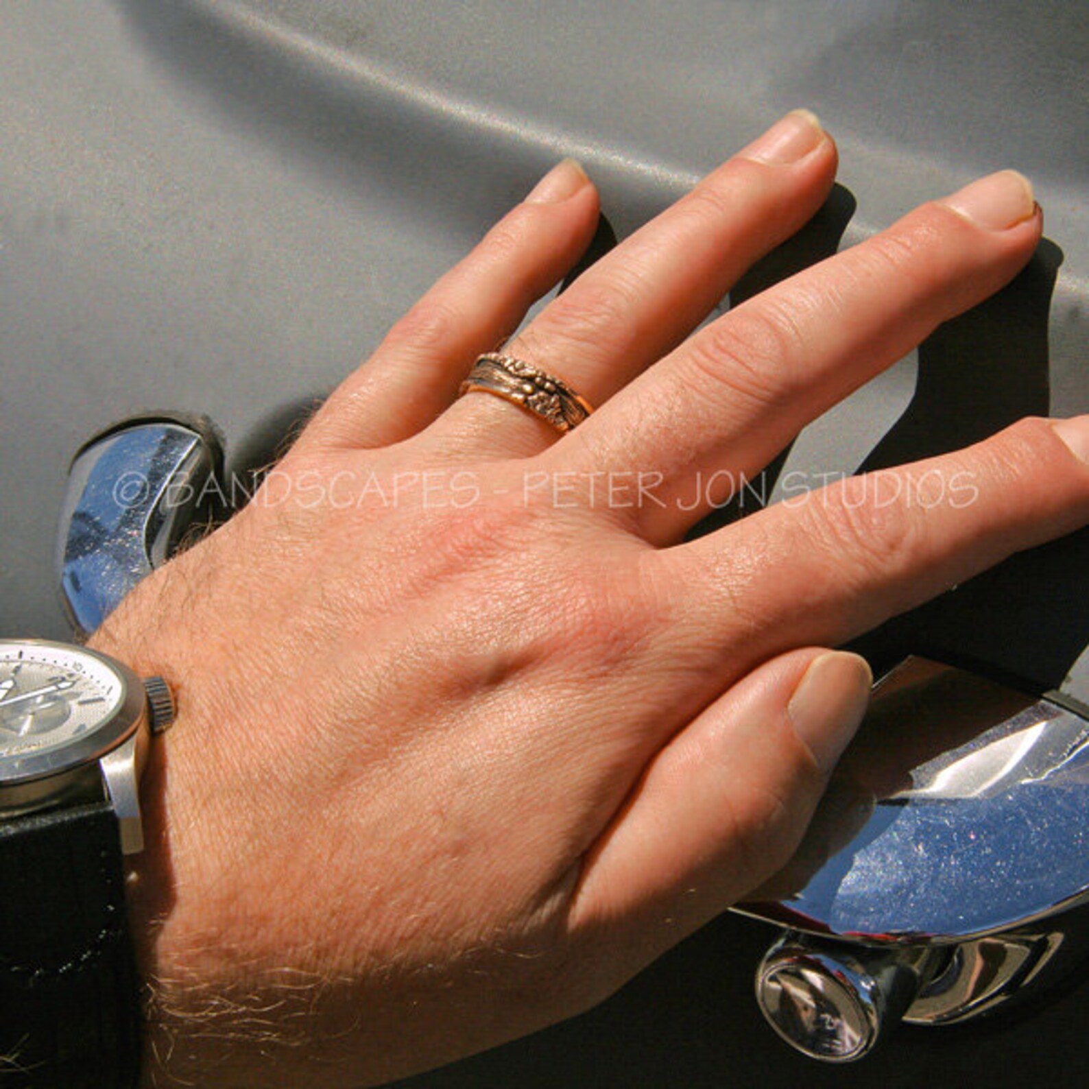 WILD RIVER BAND Sterling Silver Flowing River Wedding Band | Etsy