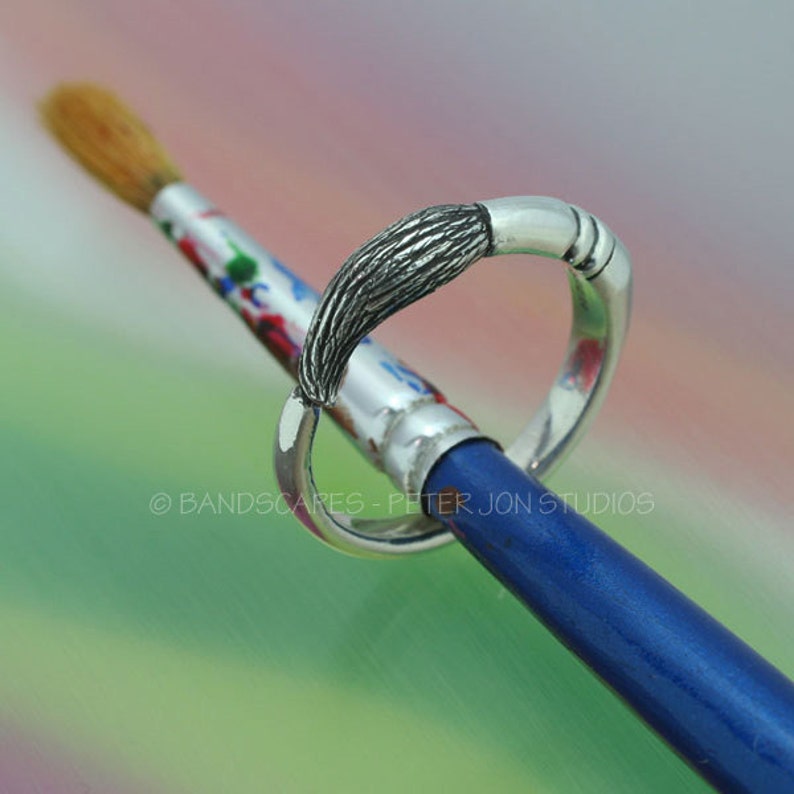 The ARTIST'S BRUSH RING be Married to Your Art. This Ring - Etsy