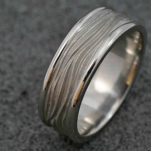 Wave Wedding Bands - Etsy
