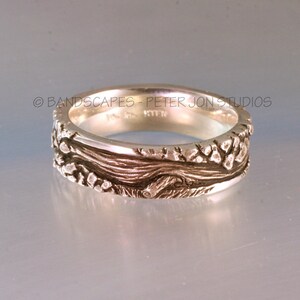 WILD RIVER BAND Sterling Silver, Flowing River Wedding Band, Wild and ...