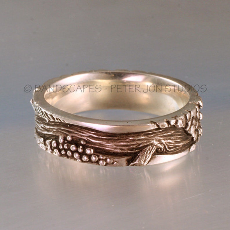 WILD RIVER BAND Sterling Silver Flowing River Wedding Band | Etsy