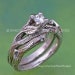 ACADIA WEDDING RING Set Twig Engagement Ring, Matching Weddng Band ...
