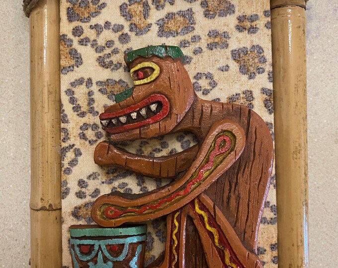 Enchanted Tiki Drummer Plaque - Etsy