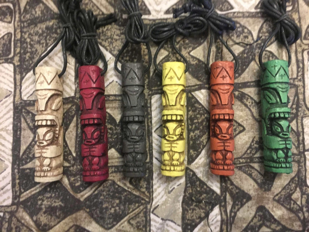 The "hanilei Cannibal" Tiki Necklace by Tiki King! - Etsy