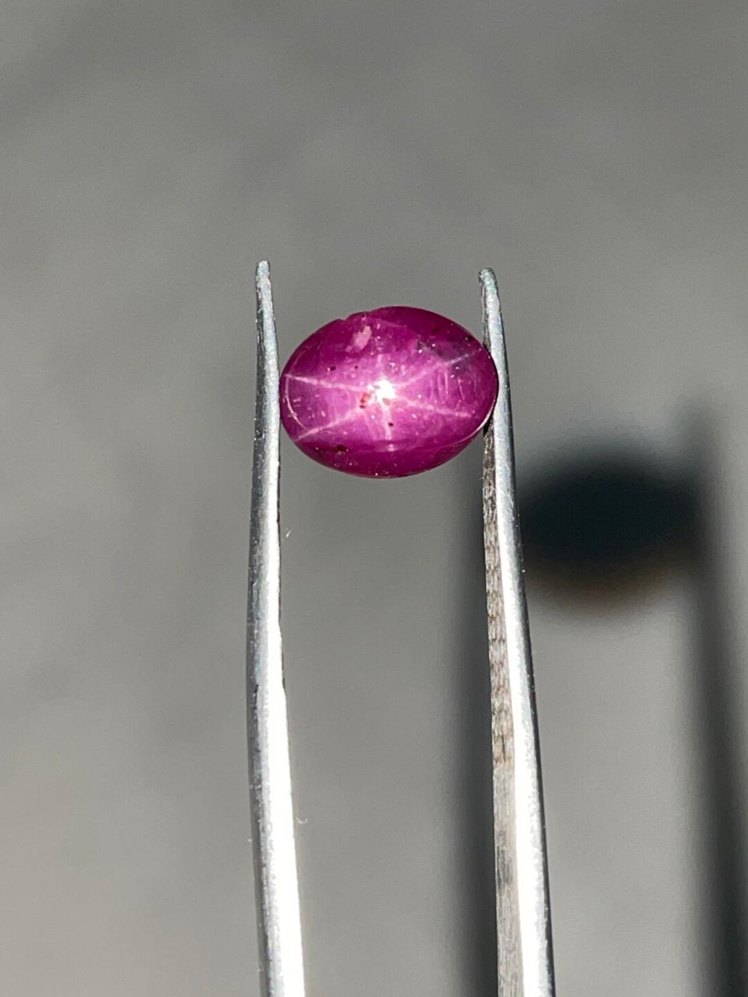 Natural Star Ruby Loose Gemstone – Polished Cabochon With Sharp ...