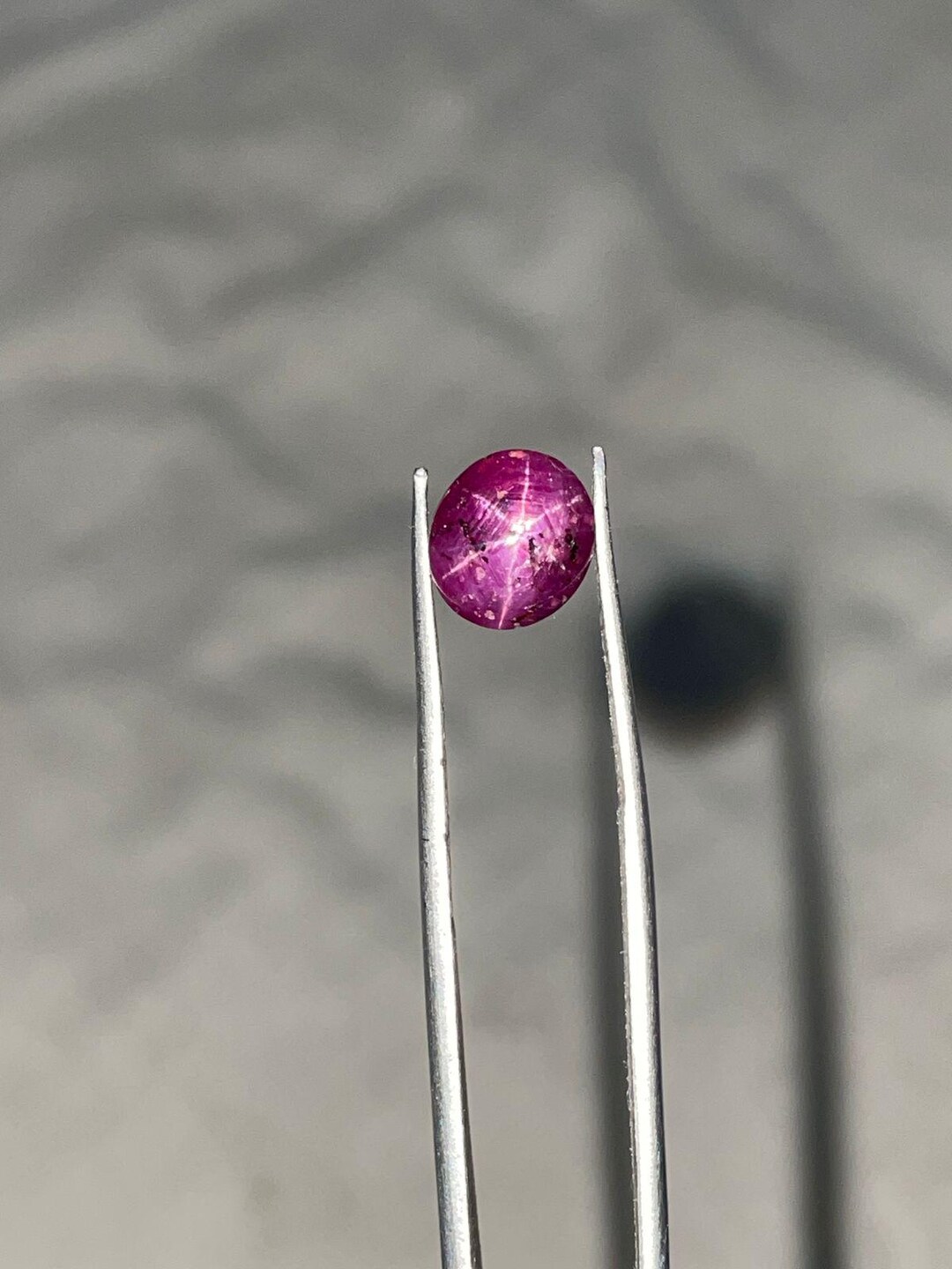 Natural Star Ruby Loose Gemstone – Polished Cabochon With Sharp ...