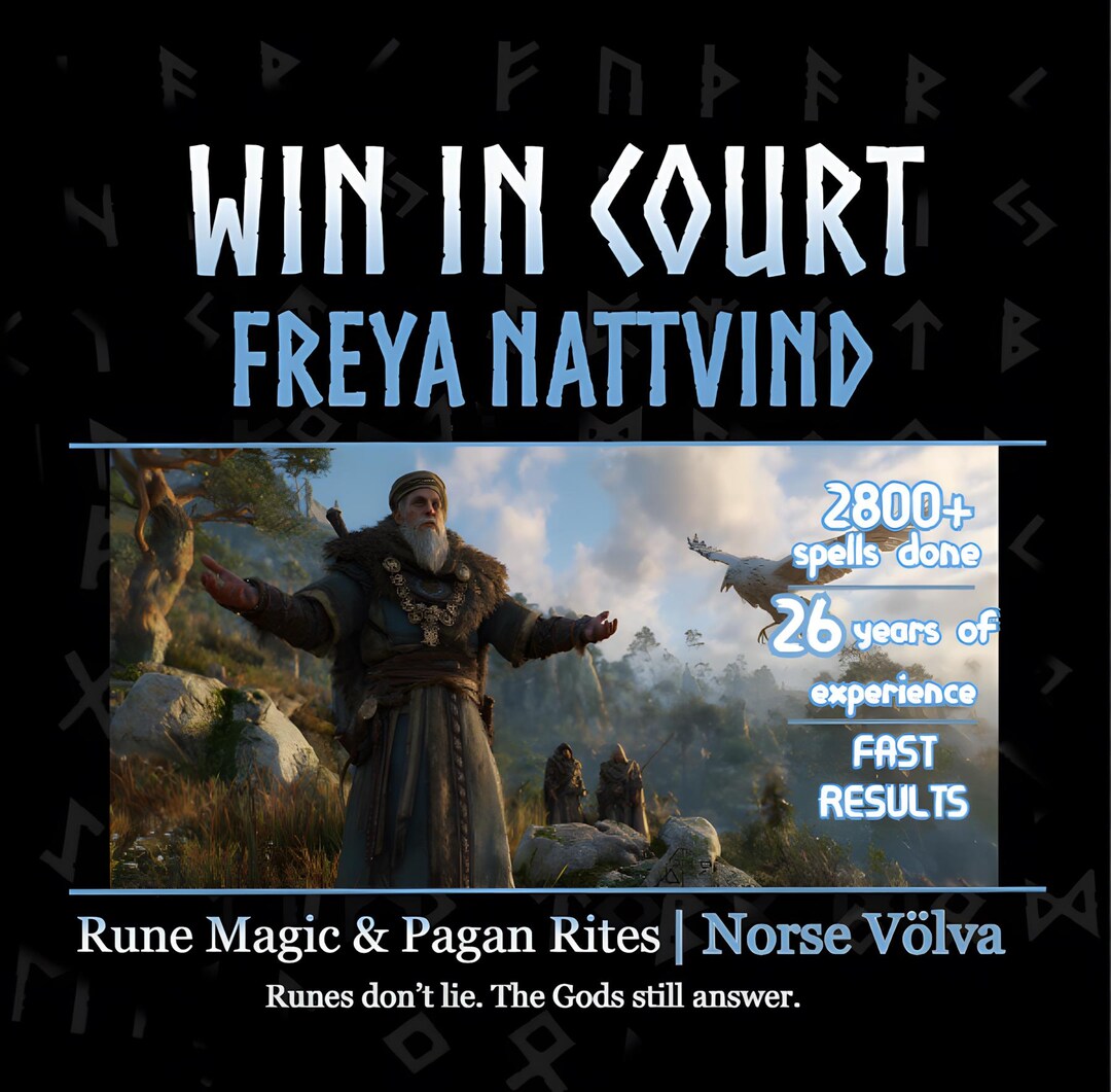 Court Victory Spell • Win Lawsuit Ritual • Legal Success Magic • Viking ...