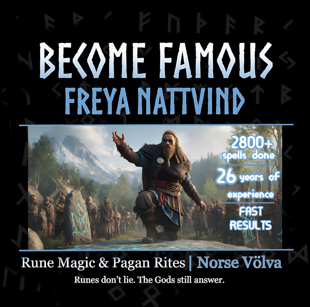 Fame Spell • Become Famous Ritual • Celebrity Attraction Magic • Freya ...