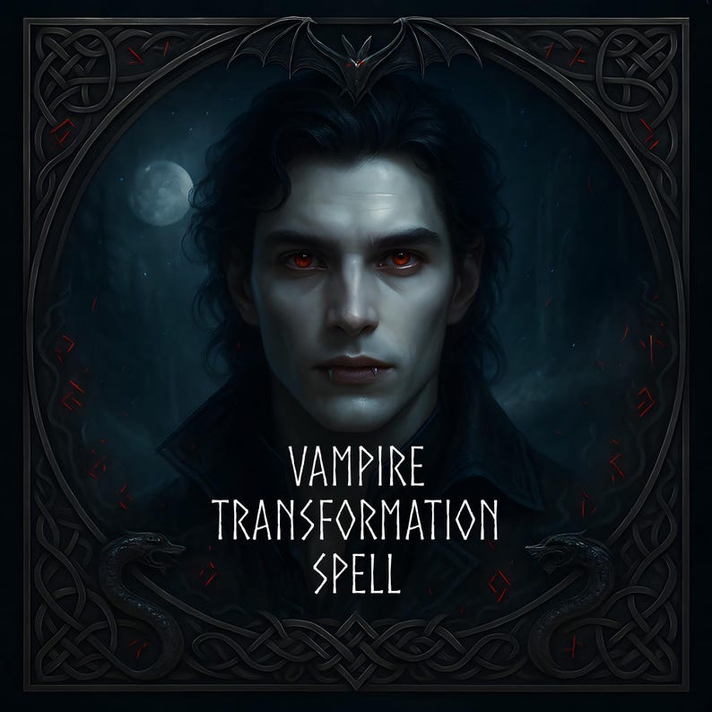 Vampire Transformation Spell • Become a Vampire • Power and Energy ...