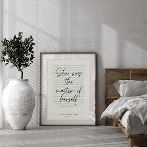 A Court of Silver Flames Quote Print: Nesta Archeron Art (digital ...