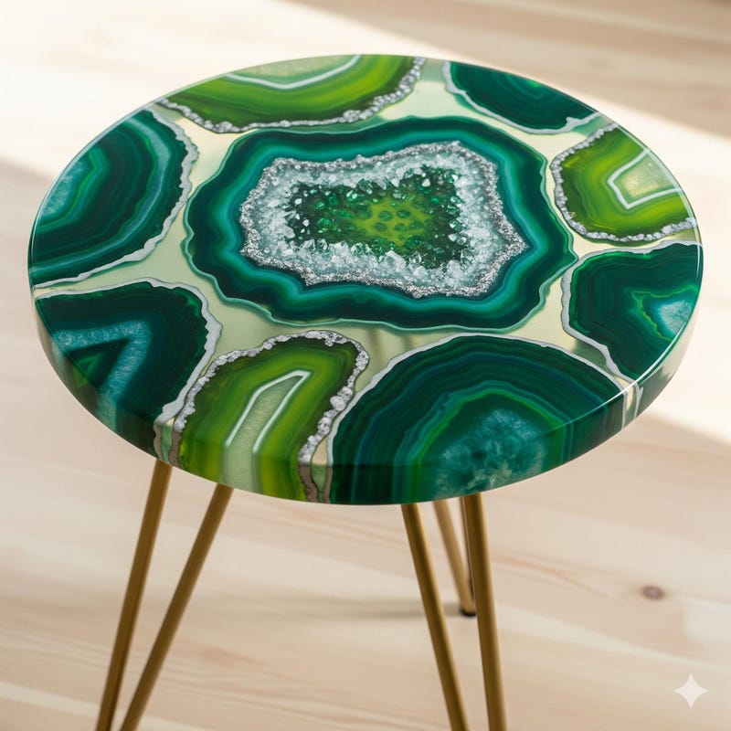Agate End Table - Etsy